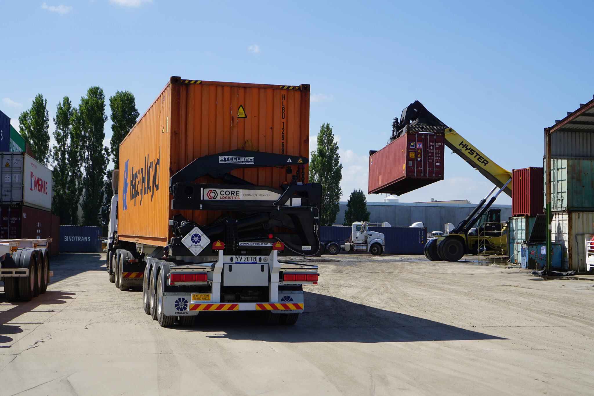 Sideloader Truck Delivery | Side Loader Transport Hire